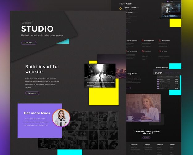 Creative Studio Website Template Free PSD – Download PSD