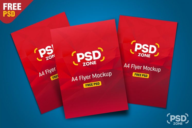 Multi-Flyer Mockup PSD – Download PSD