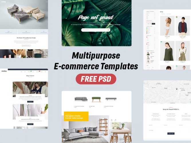 Multipurpose E-commerce Template PSD – Download PSD