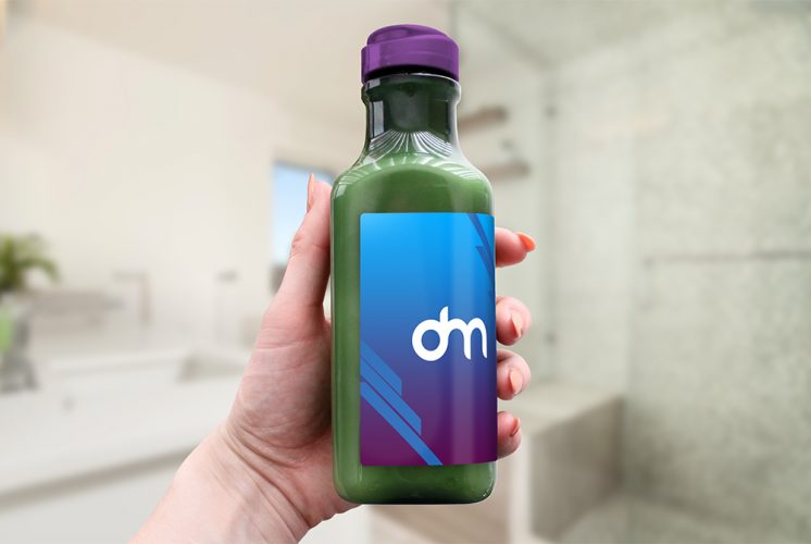 Drink Bottle Label Mockup – Download PSD