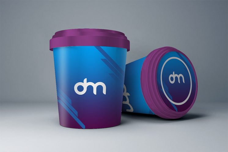 Ice Cream Tub Packaging Mockup – Download PSD