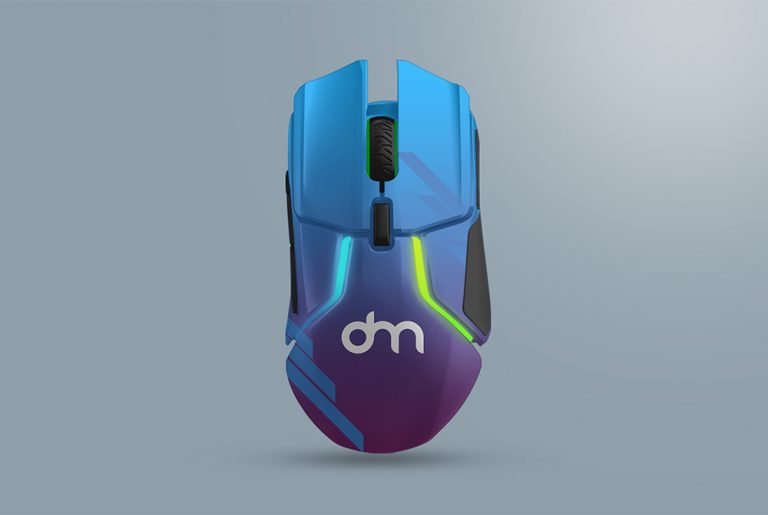 Gaming Mouse Branding Mockup Template – Download PSD