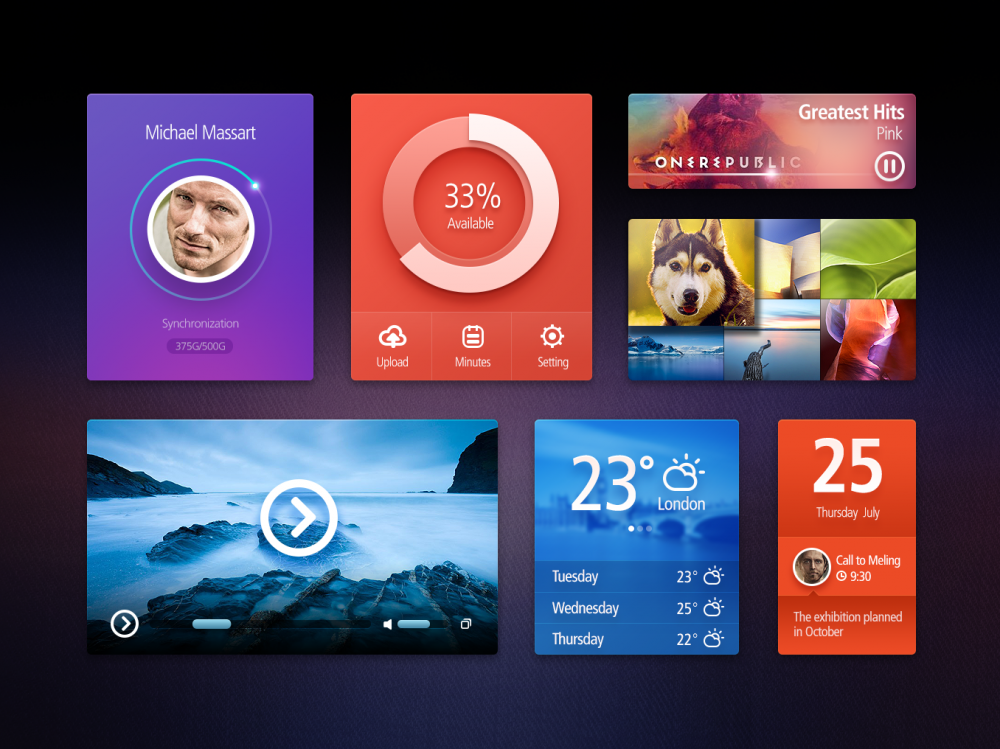 Amazing User Interface Kit Free PSD – Download PSD