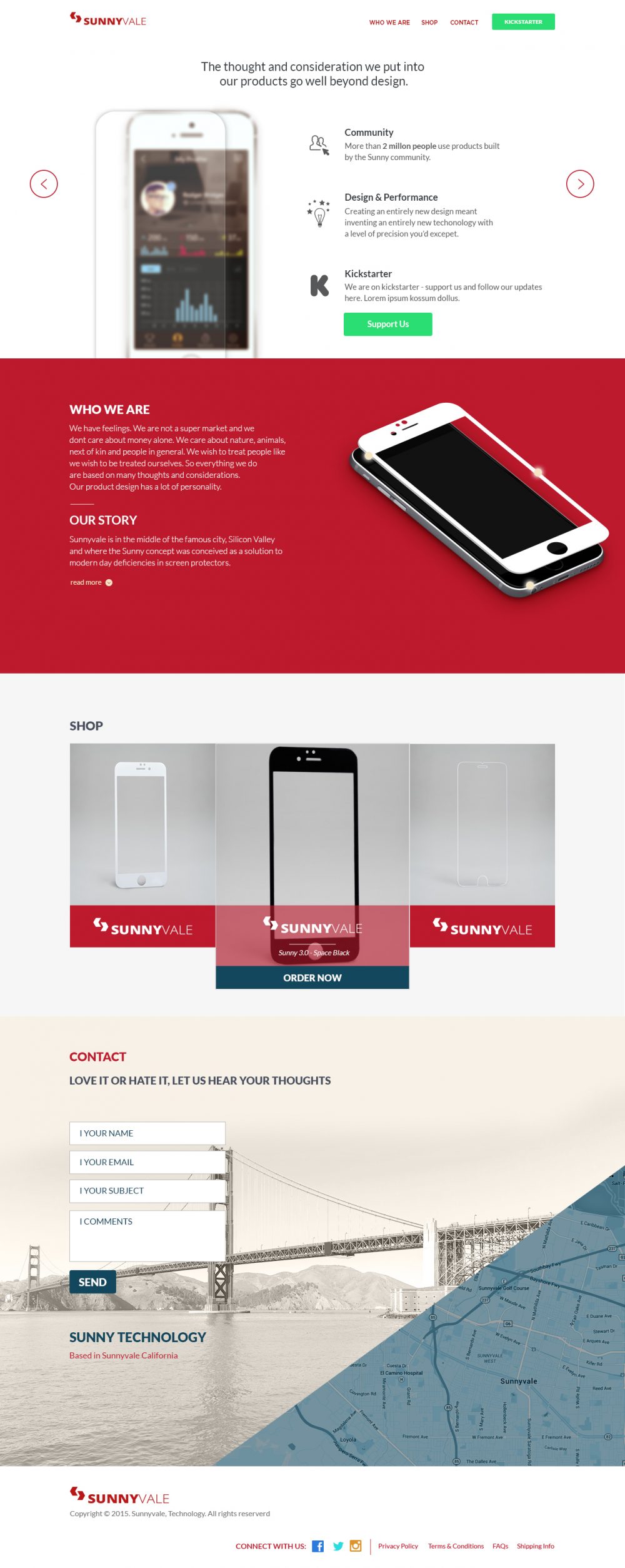 App Design Studio Website Template PSD-Red – Download PSD