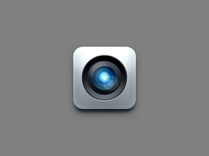 Camera Lens Icon Design PSD (Layer Style) – Download PSD
