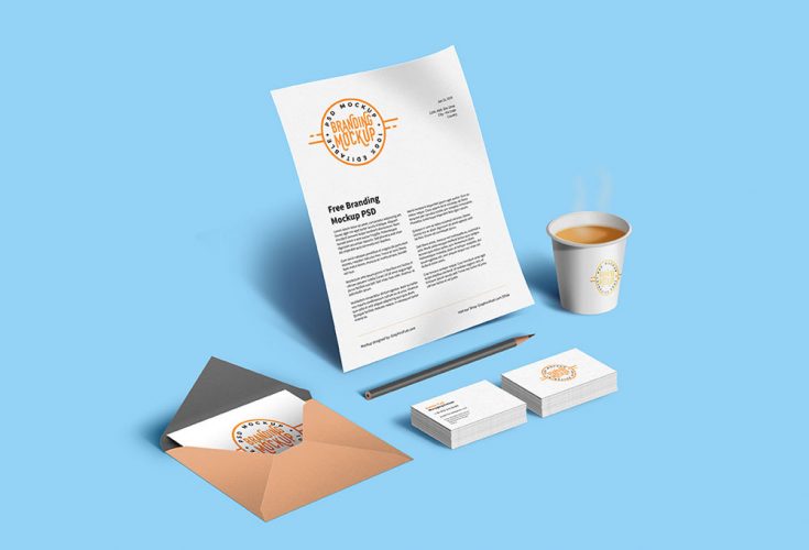 Corporate Barnding Mockup Elements Free PSD – Download PSD