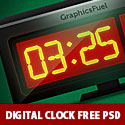 Digital-Clock-Free-PSD-T – Download PSD
