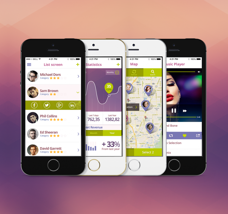 Premium-Mobile-App-UI-Kit-PSD – Download PSD