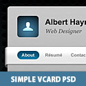 Simple-vCard-PSD-T – Download PSD