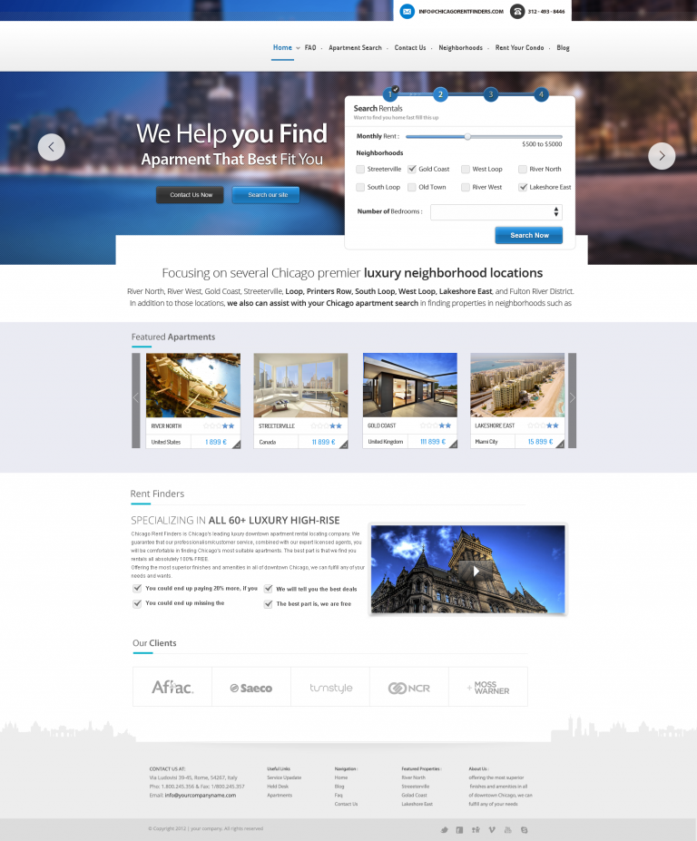 Travel Booking Website Design Template PSD – Download PSD