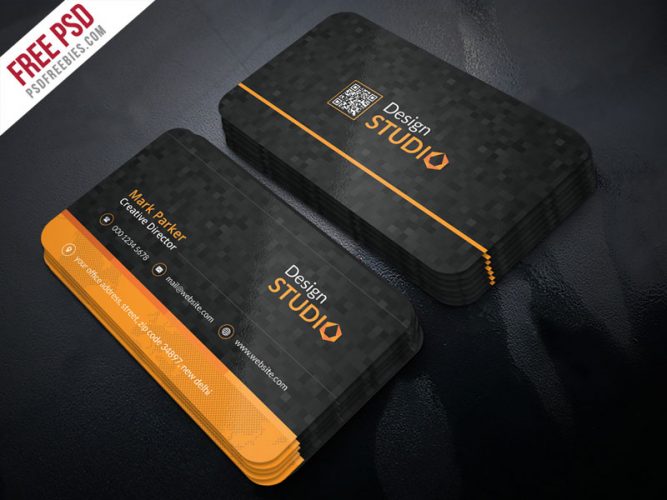 Creative Studio Business Card PSD Template – Download PSD