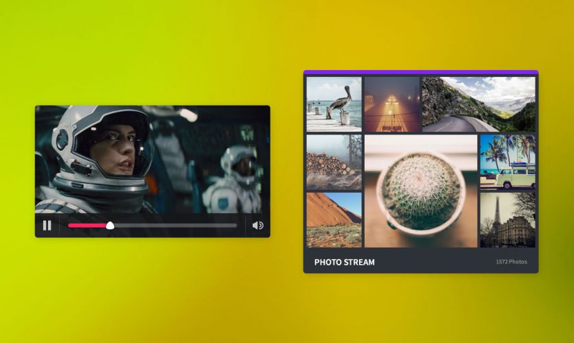 Video Image Gallary UI Free PSD – Download PSD