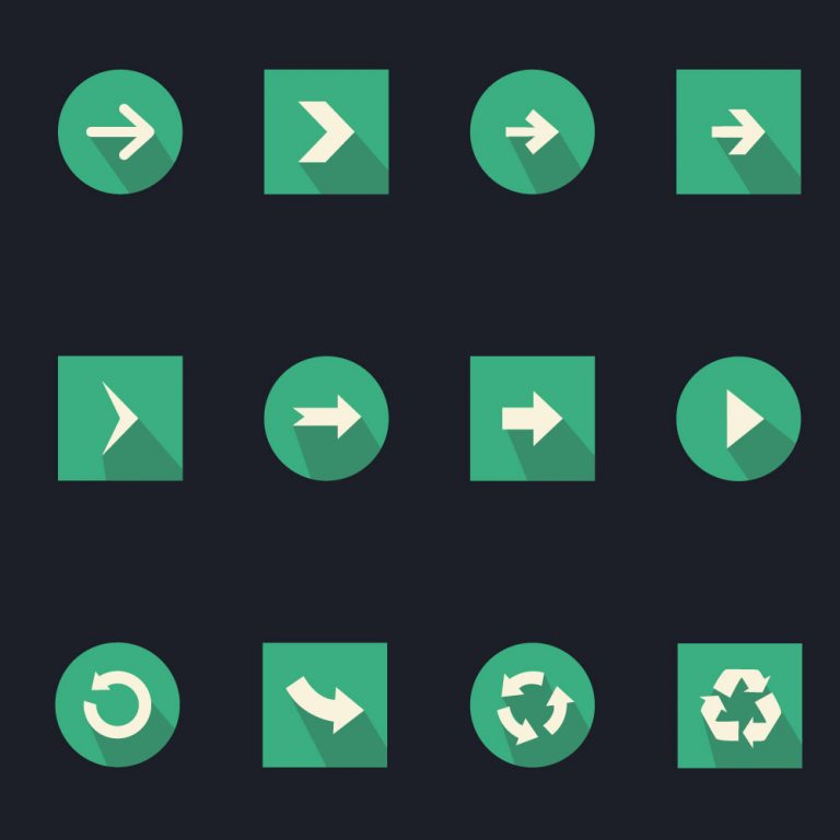 Navigation Arrow Icons Free PSD – Download PSD