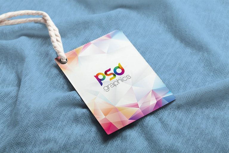 Label Tag Mockup Free PSD – Download PSD